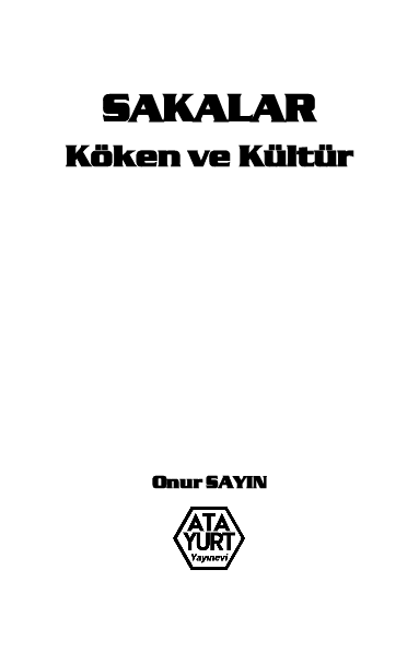 (PDF) SAKALAR-Köken ve Kültür