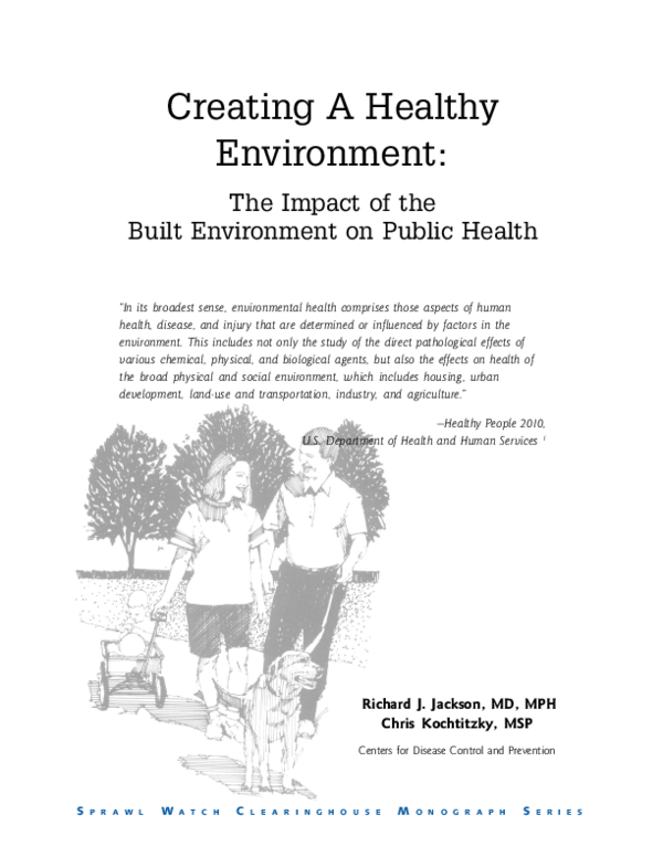 (PDF) Creating a Healthy Environment: The Impact of the Built ...