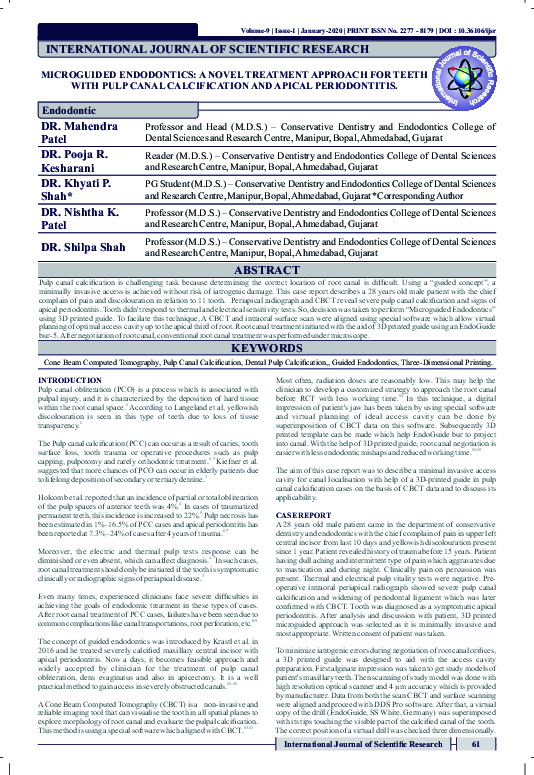 (PDF) Microguided Endodontics: A Novel Treatment Approach for Teeth with Pulp Canal ...