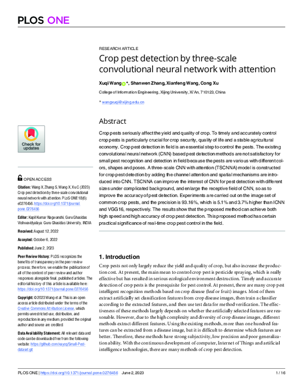 (PDF) Crop pest detection by three-scale convolutional neural network ...