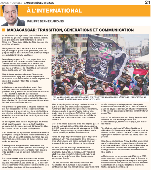 (PDF) Madagascar: transition, générations et communication