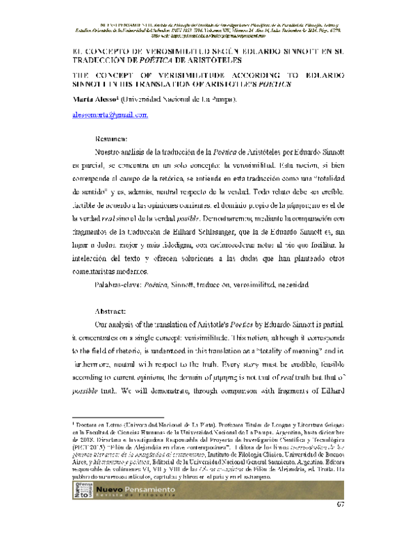 (PDF) El concepto de verosimilitud según Eduardo Sinnott en su ...