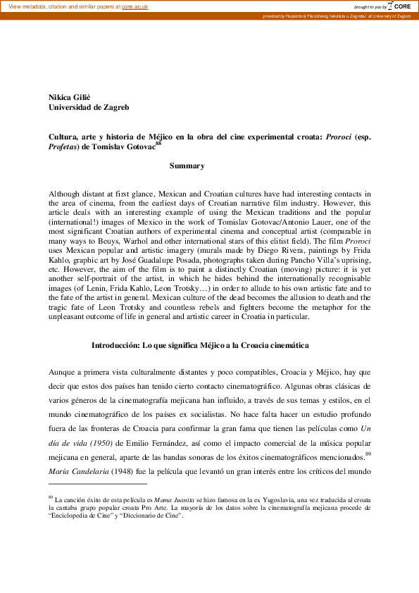(PDF) Cultura, arte y historia de Méjico en la obra del cine ...