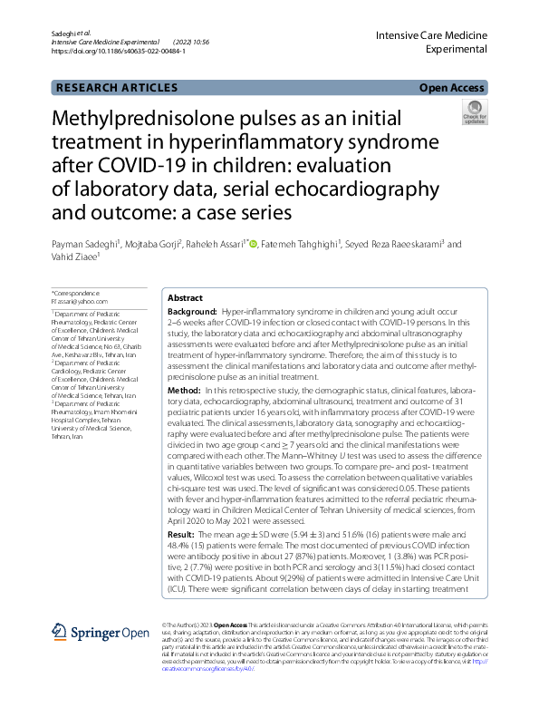 (PDF) Methylprednisolone pulses as an initial treatment in ...