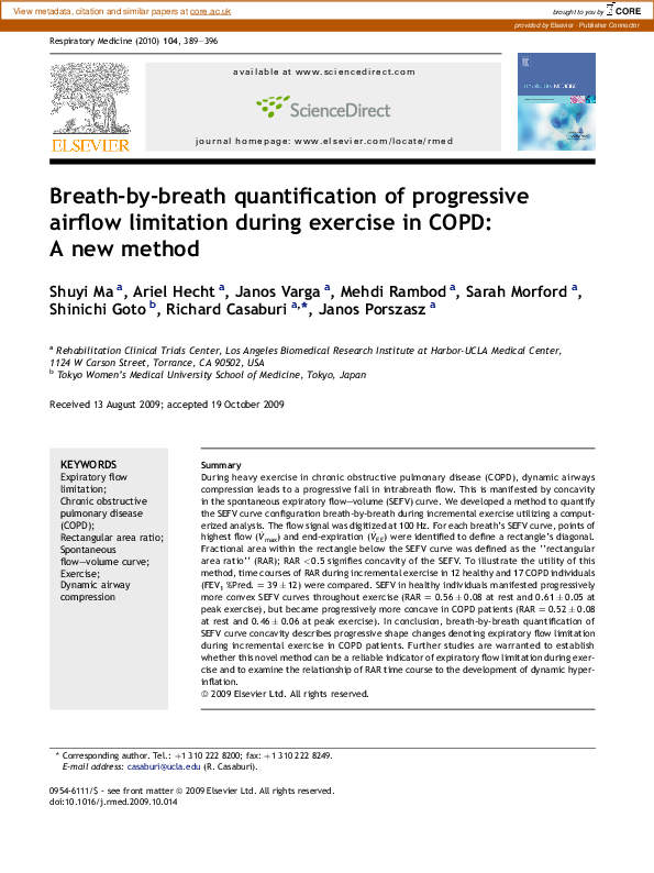 (PDF) Breath-by-breath quantification of progressive airflow limitation ...