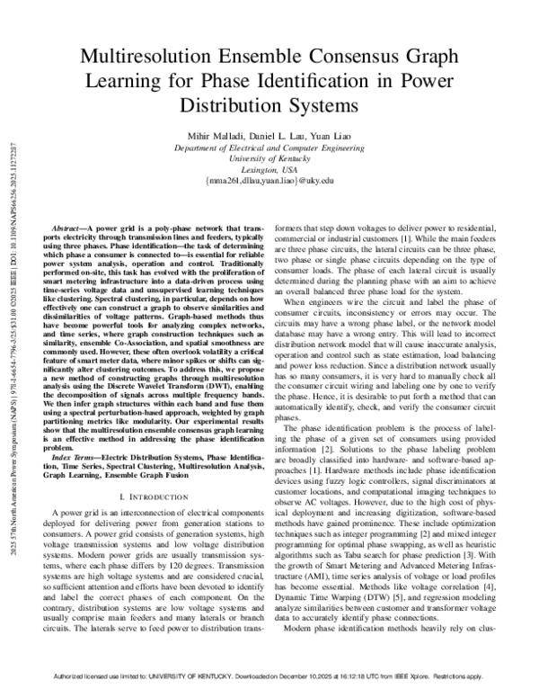 Pdf Multiresolution Ensemble Consensus Graph Learning For Phase