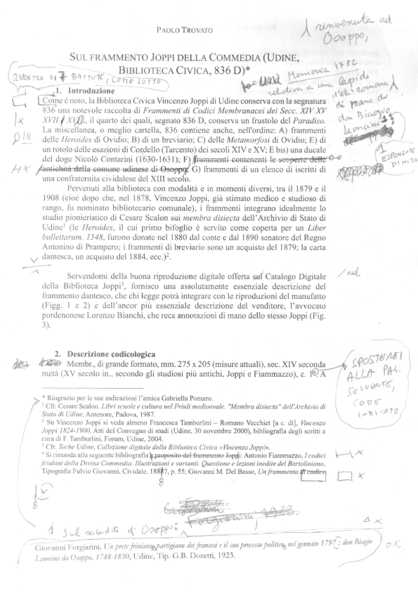 (PDF) P. T., Sul frammento Joppi della Commedia (Udine, Biblioteca ...