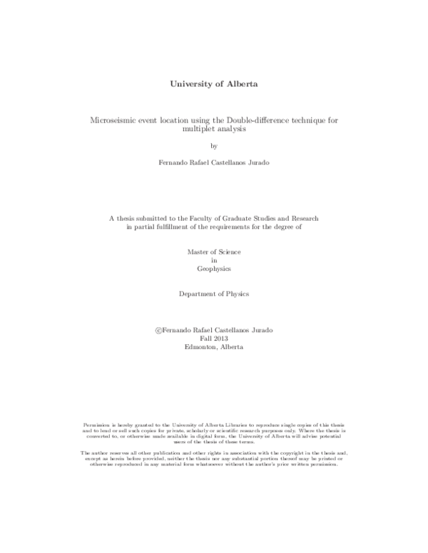 (PDF) Microseismic event location using the Double-difference technique ...