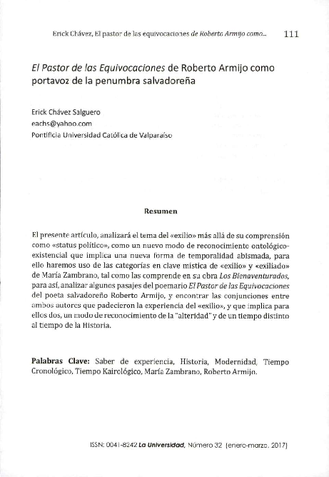 (PDF) El pastor de las equivocaciones de Roberto Armijo como portavoz ...