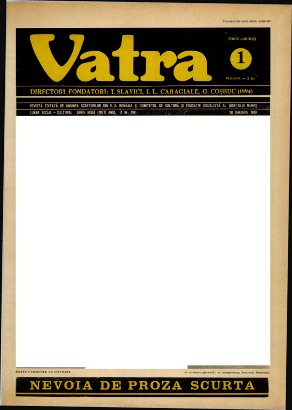 (PDF) Revista Vatra - Nr. 106 - 1980