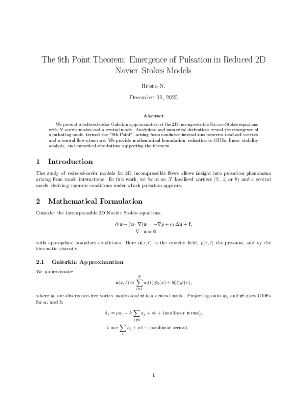 (PDF) The 9th Point Theorem: Emergence of Pulsation in Reduced 2D ...