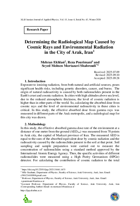 (PDF) Determining the Radiological Map Caused by Cosmic Rays and ...
