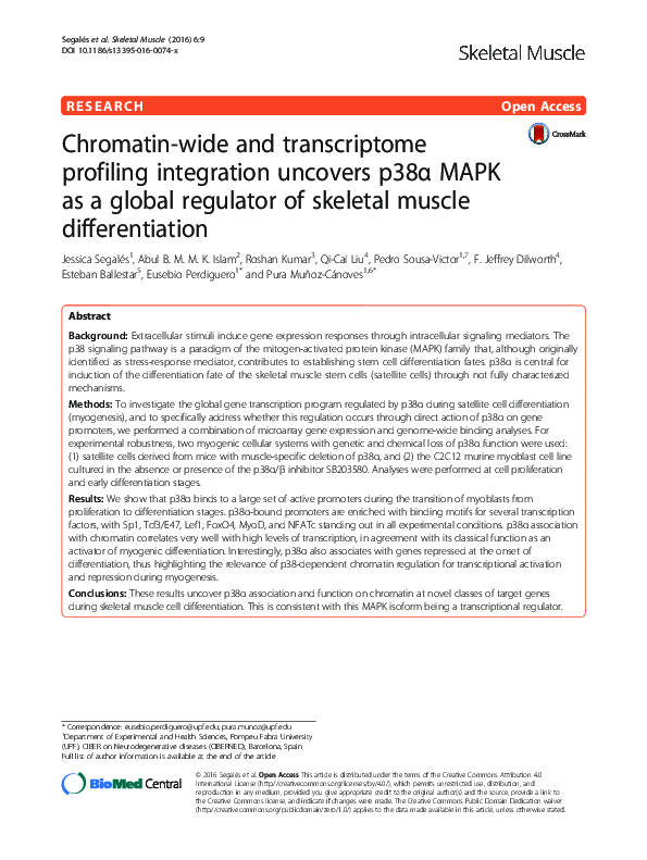 Pdf Chromatin Wide And Transcriptome Profiling Integration Uncovers 3428