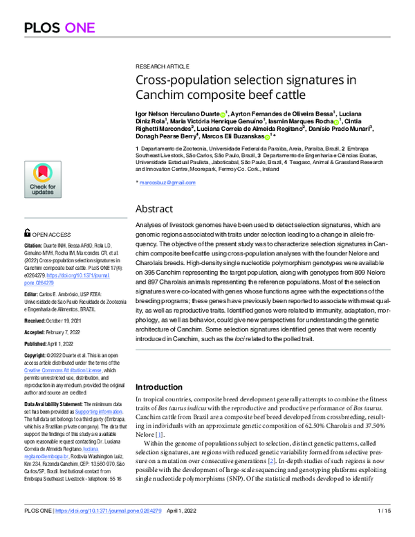 (PDF) Cross-population selection signatures in Canchim composite beef ...