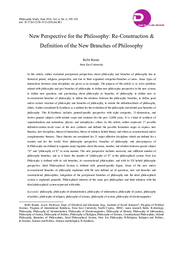 (PDF) New Perspective for the Philosophy: Re-Construction Definition of ...
