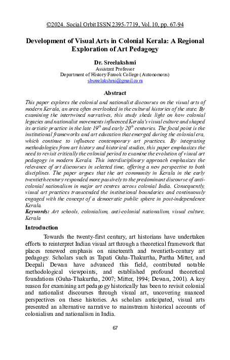(PDF) Development of Visual Arts in Colonial Kerala: A Regional ...