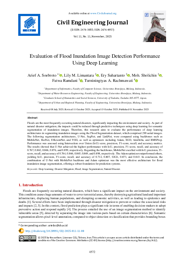 (PDF) Evaluation of Flood Inundation Image Detection Performance Using ...