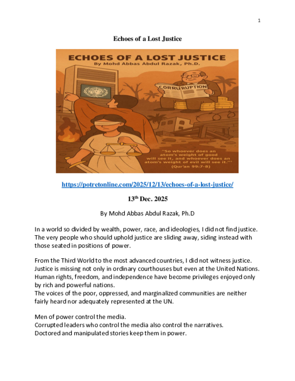 (PDF) Echoes of a Lost Justice