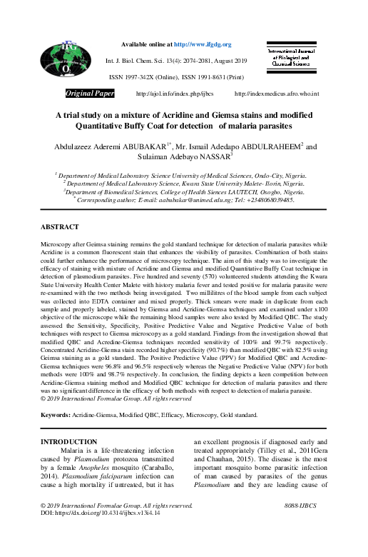 (PDF) A trial study on a mixture of Acridine and Giemsa stains and ...