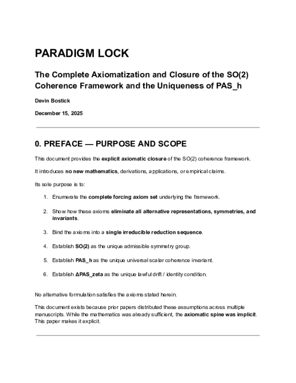 (PDF) The Complete Axiomatization and Closure of the SO(2) Coherence ...
