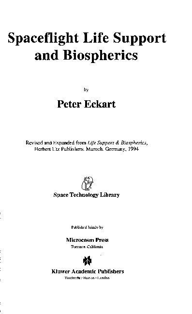 (PDF) Spaceflight Life Support and Biospherics