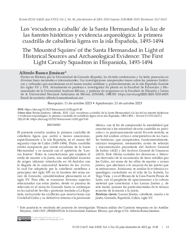 (PDF) Los ‘escuderos a caballo’ de la Santa Hermandad a la luz de las ...