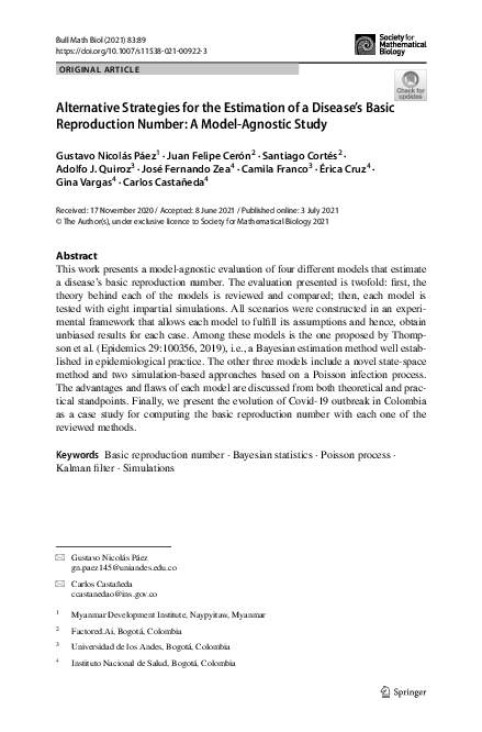 (PDF) Alternative Strategies for the Estimation of a Disease’s Basic ...