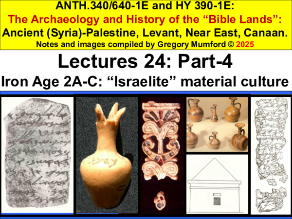 (PDF) Anth.340 Ppt. lecture-24: Israelite/Judean cultic installations ...
