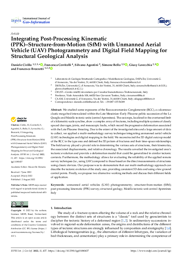 (PDF) Integrating Post-Processing Kinematic (PPK)–Structure-from-Motion ...