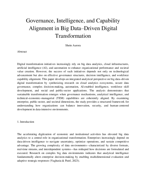 (PDF) Governance, Intelligence, and Capability Alignment in Big Data ...