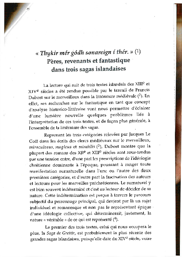 (PDF) Torfi H. Tulinius Thykir mér gódh sonareign í thér Pères ...