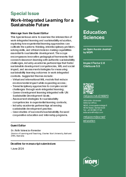 (PDF) Work-Integrated Learning for a Sustainable Future