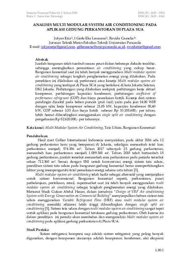 (PDF) Analisis Multi Modular System Air Conditioning Pada Aplikasi ...