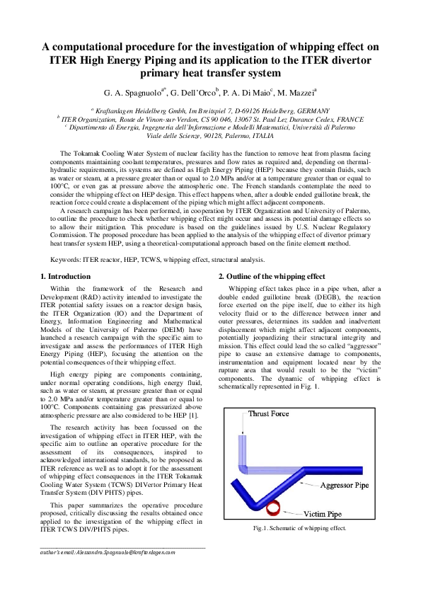 (PDF) A computational procedure for the investigation of whipping ...