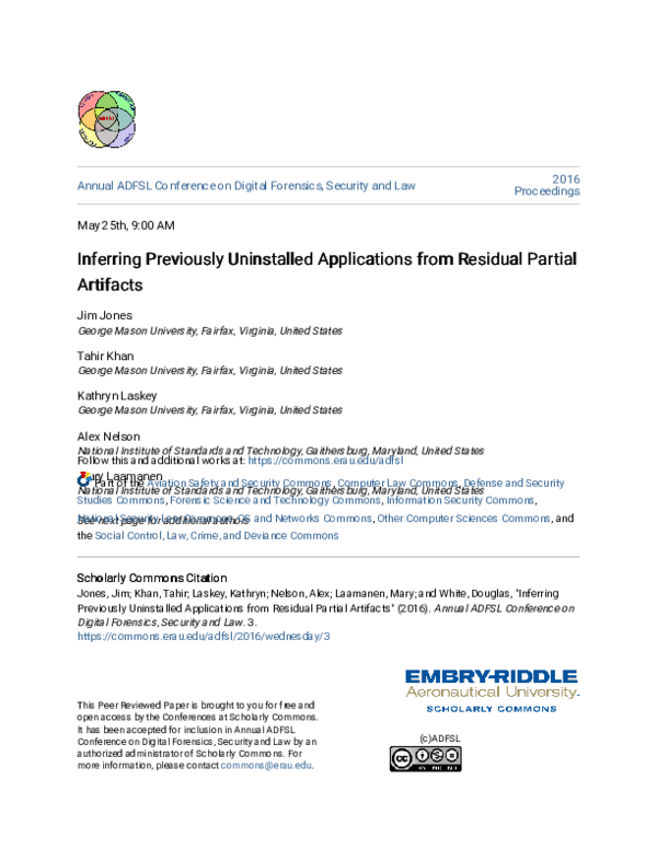 (PDF) Inferring Previously Uninstalled Applications from Residual ...