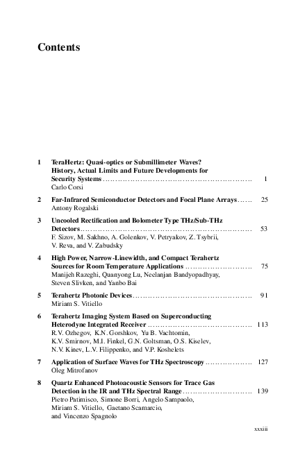 (PDF) THz and Security Applications