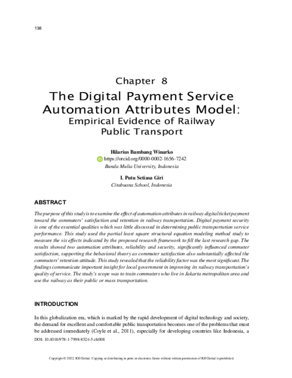 (PDF) The Digital Payment Service Automation Attributes Model ...