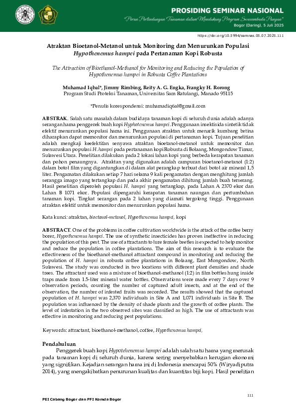 (PDF) Atraktan Bioetanol-Metanol untuk Monitoring dan Menurunkan ...
