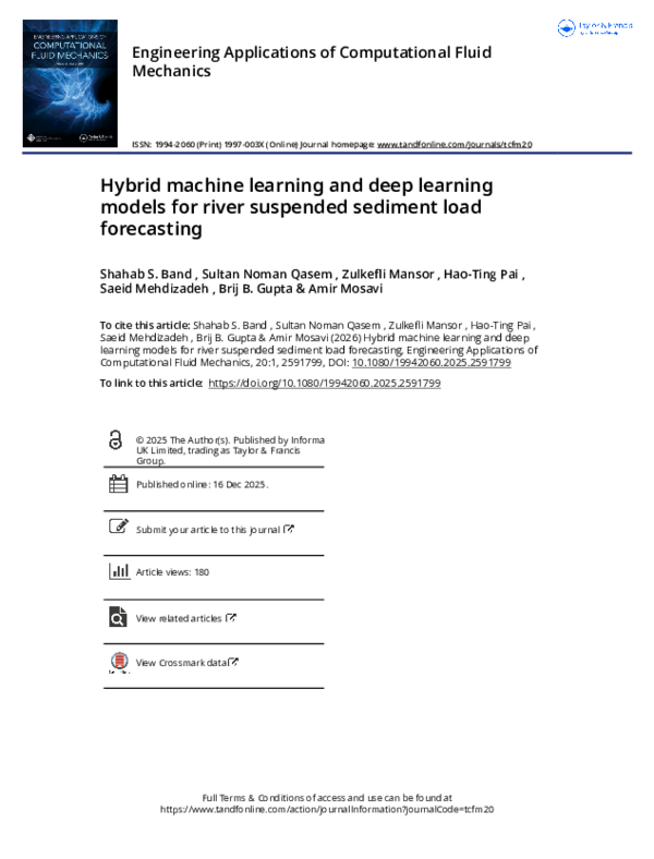(PDF) Hybrid machine learning and deep learning models for river ...