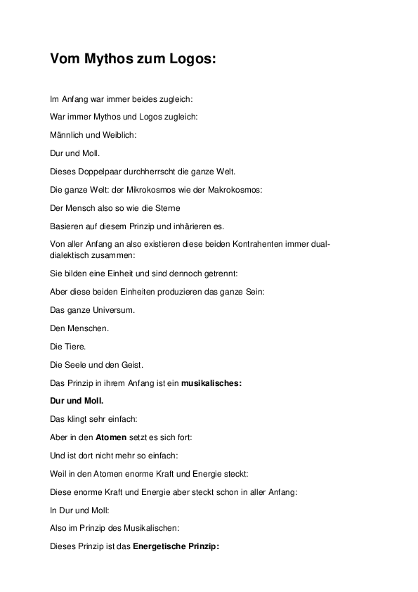 (PDF) Vom Mythos zum Logos
