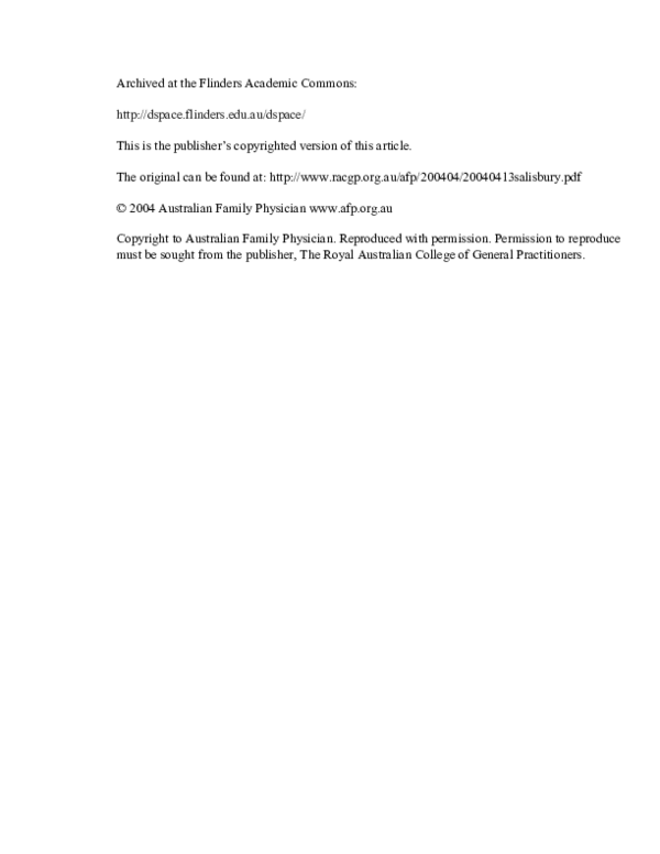 (PDF) Patients' views on the training of medical students in Australian ...