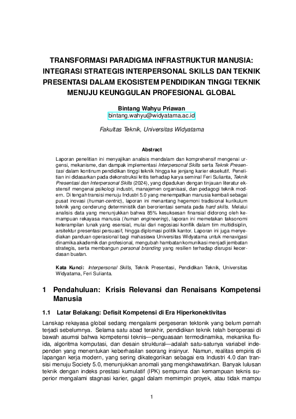 (PDF) TRANSFORMASI PARADIGMA INFRASTRUKTUR MANUSIA: INTEGRASI STRATEGIS ...