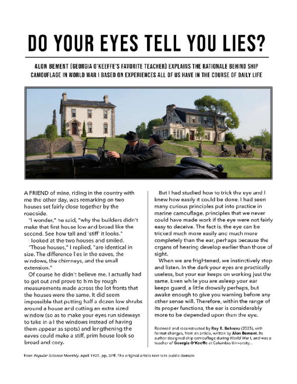 (PDF) Alon Bement: Do Your Eyes Lie to You?