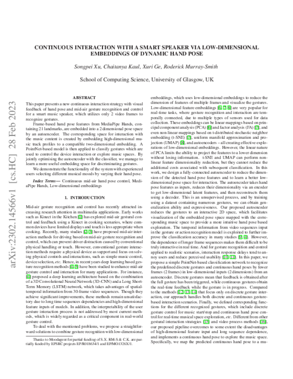 (PDF) Continuous interaction with a smart speaker via low-dimensional ...