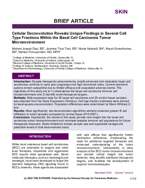 (PDF) Cellular Deconvolution Reveals Unique Findings in Several Cell ...