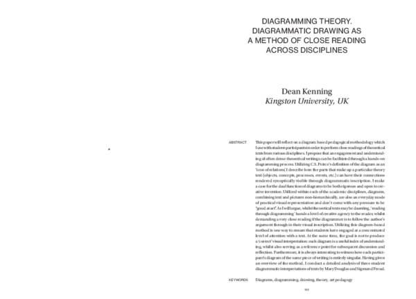 (PDF) DIAGRAMMING THEORY. DIAGRAMMATIC DRAWING AS A METHOD OF CLOSE ...