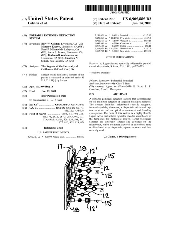 (PDF) Portable pathogen detection system