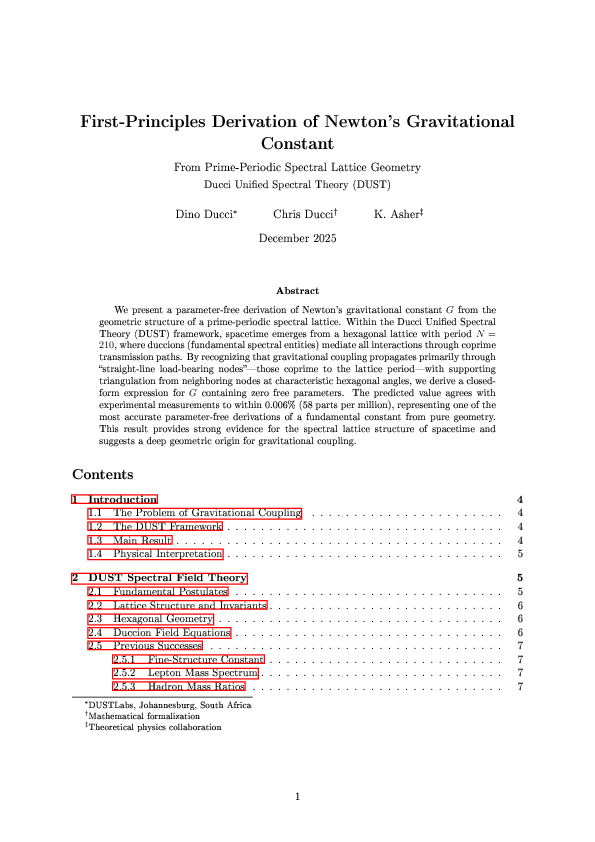 (PDF) First-Principles Derivation of Newton's Gravitational Constant ...