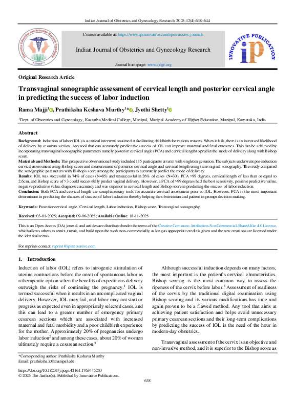 (PDF) Transvaginal sonographic assessment of cervical length and ...