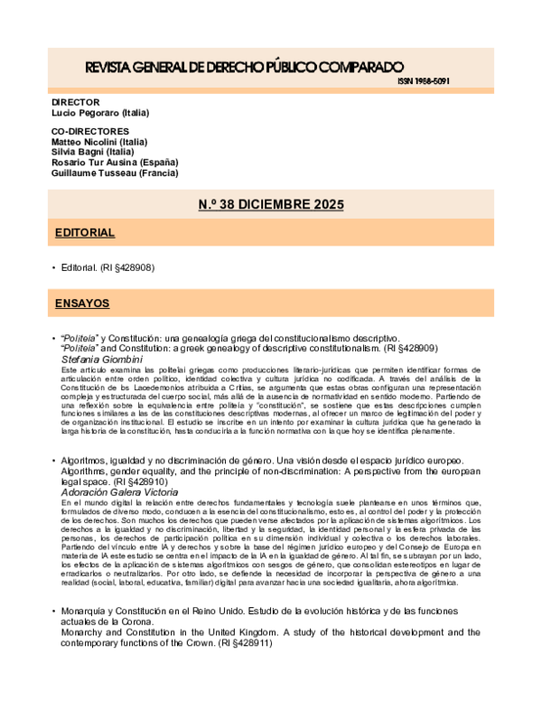 (PDF) “Politeía” y Constitución: una genealogía griega del ...